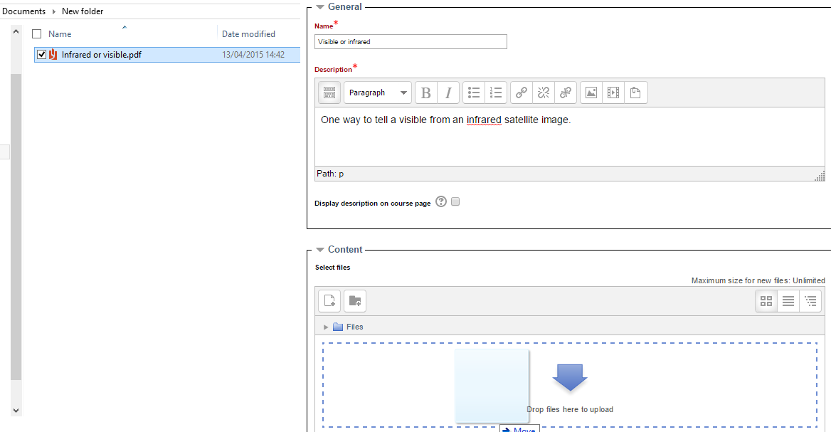 2.2.1 Working with files | ETRP Moodle Site